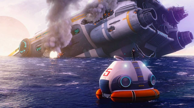 Image - Aurora and Lifepod-Fox3D.png | Subnautica Wiki | FANDOM powered ...