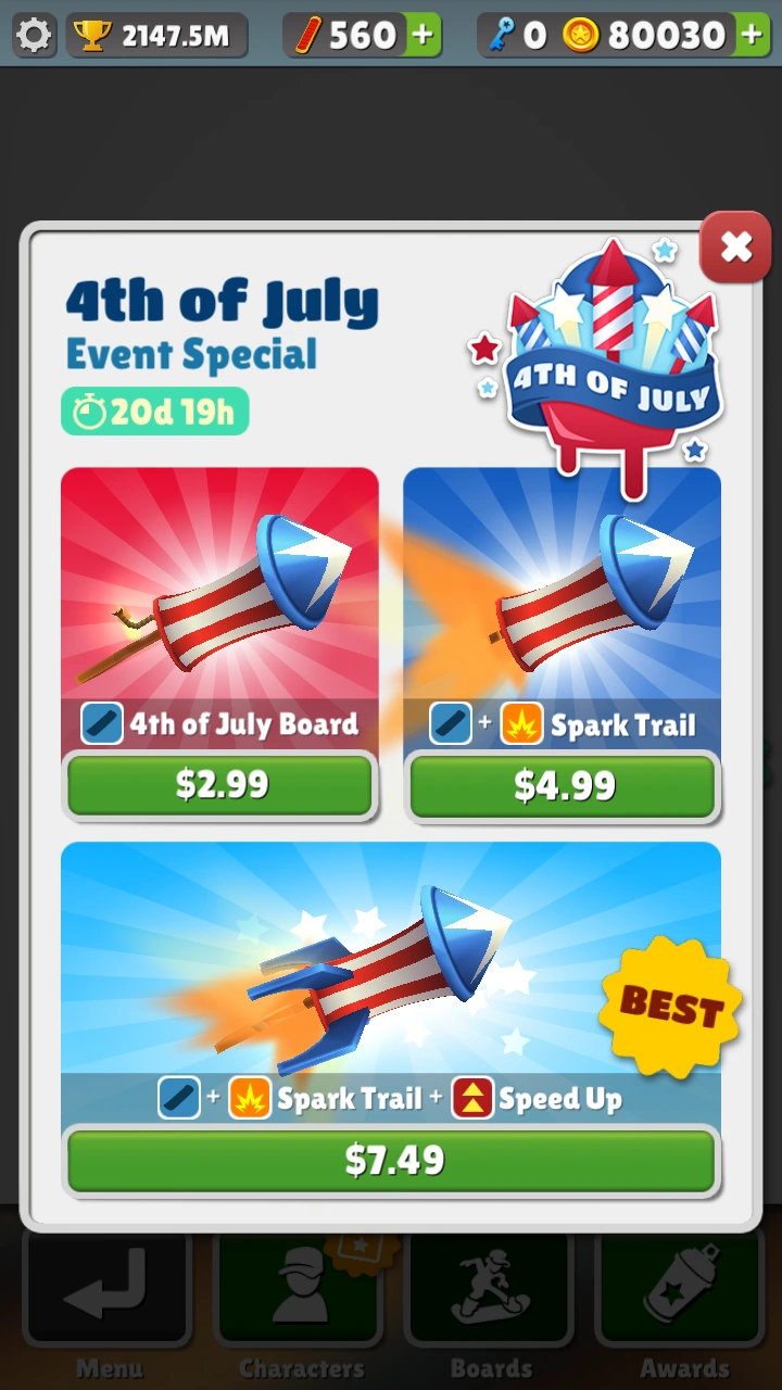 4th of July | Subway Surfers Wiki | Fandom