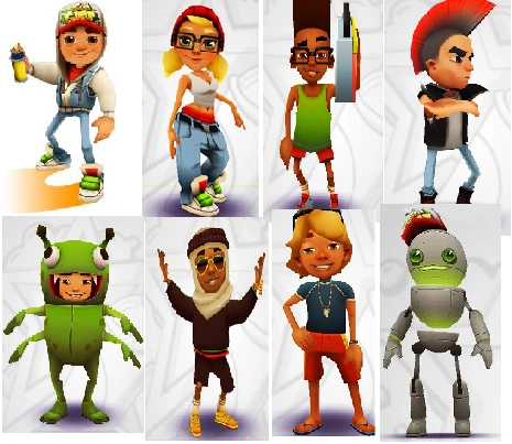 Image - Subway Characters.png | Subway Surfers Wiki | FANDOM powered by ...