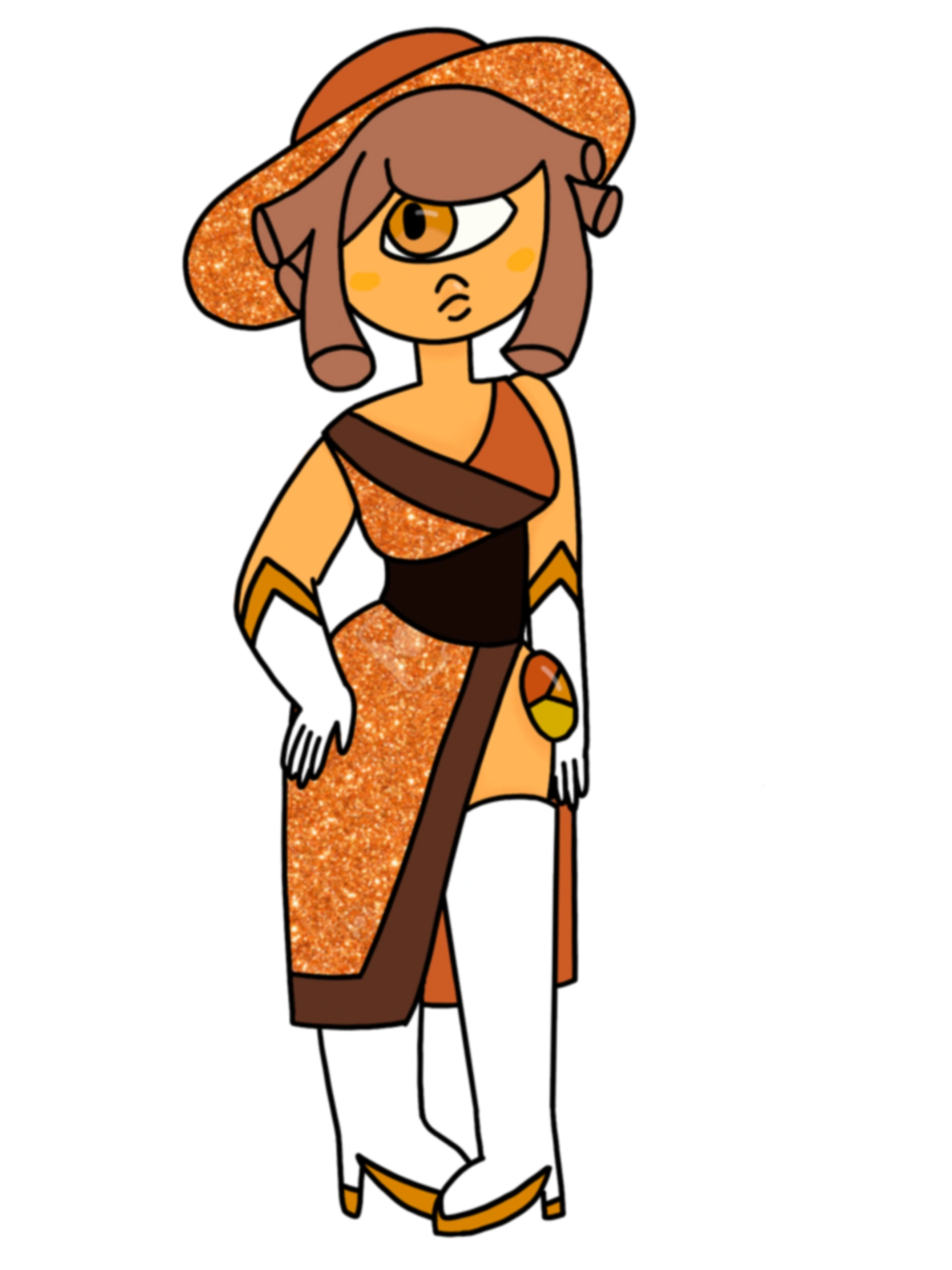 Fancy Orange Sapphire | Steven Universe Fanon Wikia | Fandom