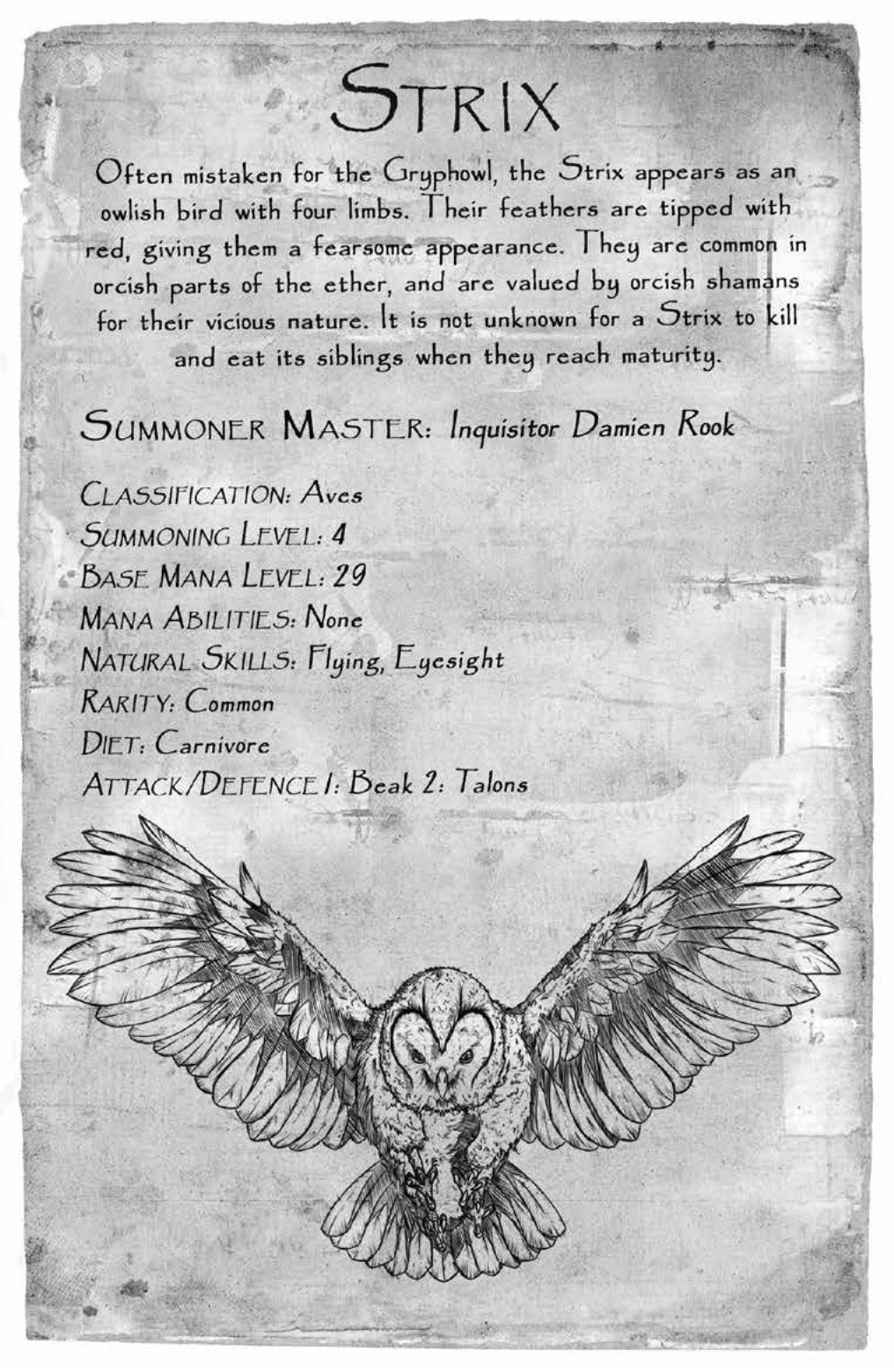 Image Strix 01png Summoner The Novice Wikia Fandom Powered By Wikia