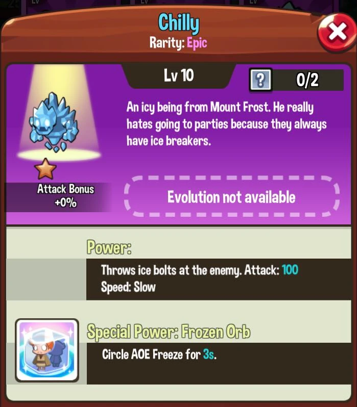 Chilly | Summoner's Greed Wiki | Fandom