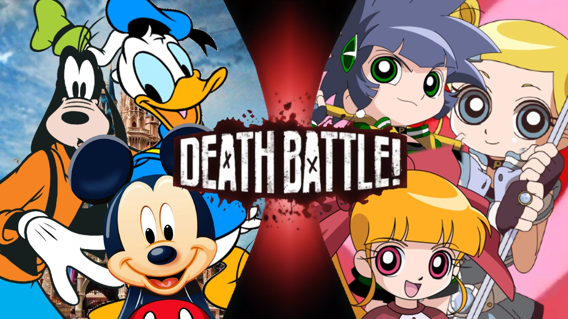 Mickey, Donald and Goofy vs The Powerpuff Girls Z | Super Death Battle ...