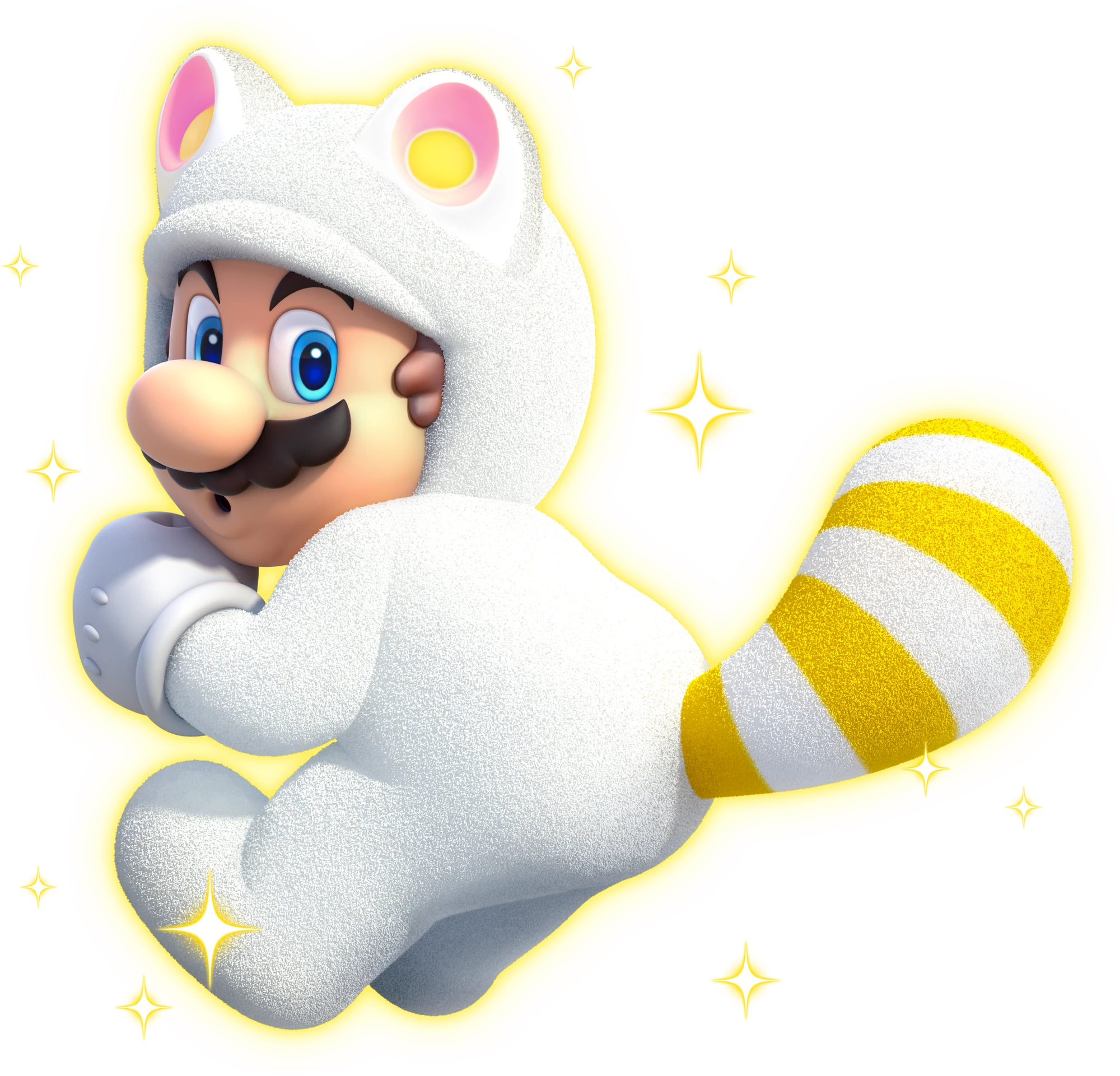 Image - White Tanooki Mario Artwork - Super Mario 3D World.png | Super ...