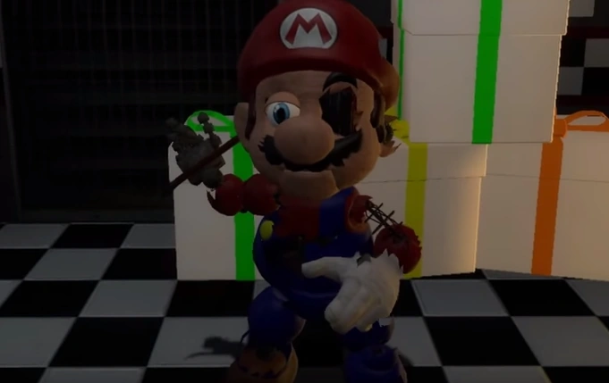 Animatronic Mario | SuperMarioGlitchy4 Wiki | Fandom