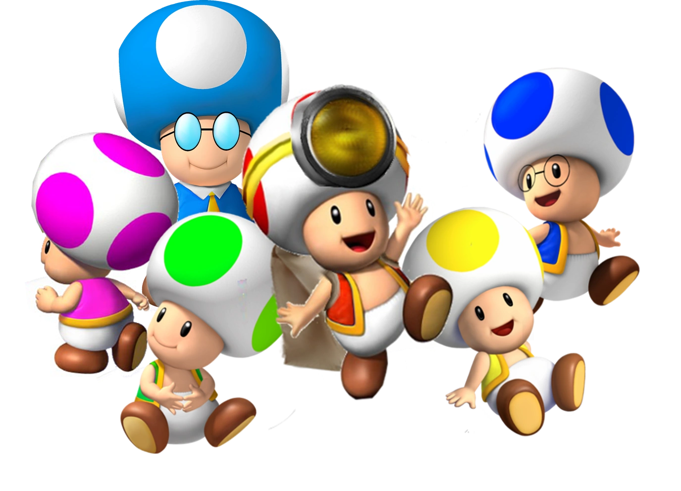 Image - Toadbert and Toad Bridage.png | Super Mario Origins Wiki ...