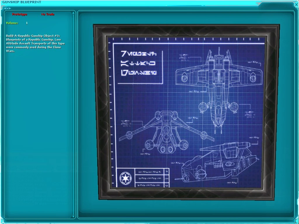 Gunship Blueprint | SWG Wiki | FANDOM powered by Wikia