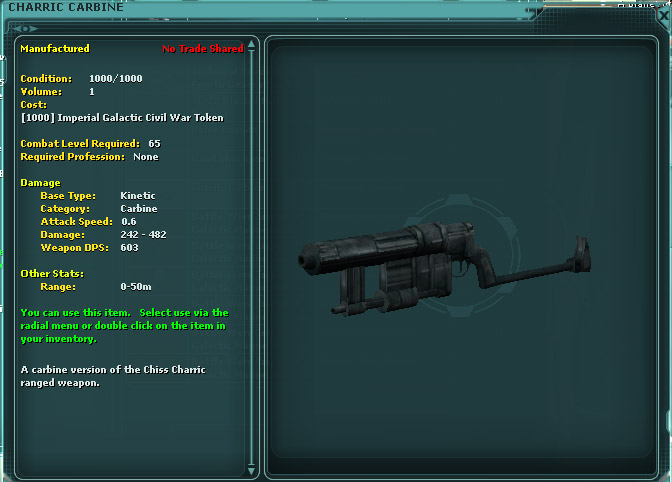 Charric Carbine | SWG Wiki | Fandom