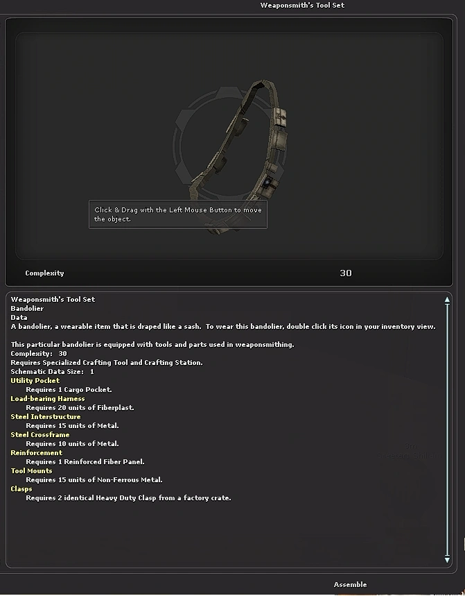 Weaponsmith's Tool Set | SWG Wiki | Fandom