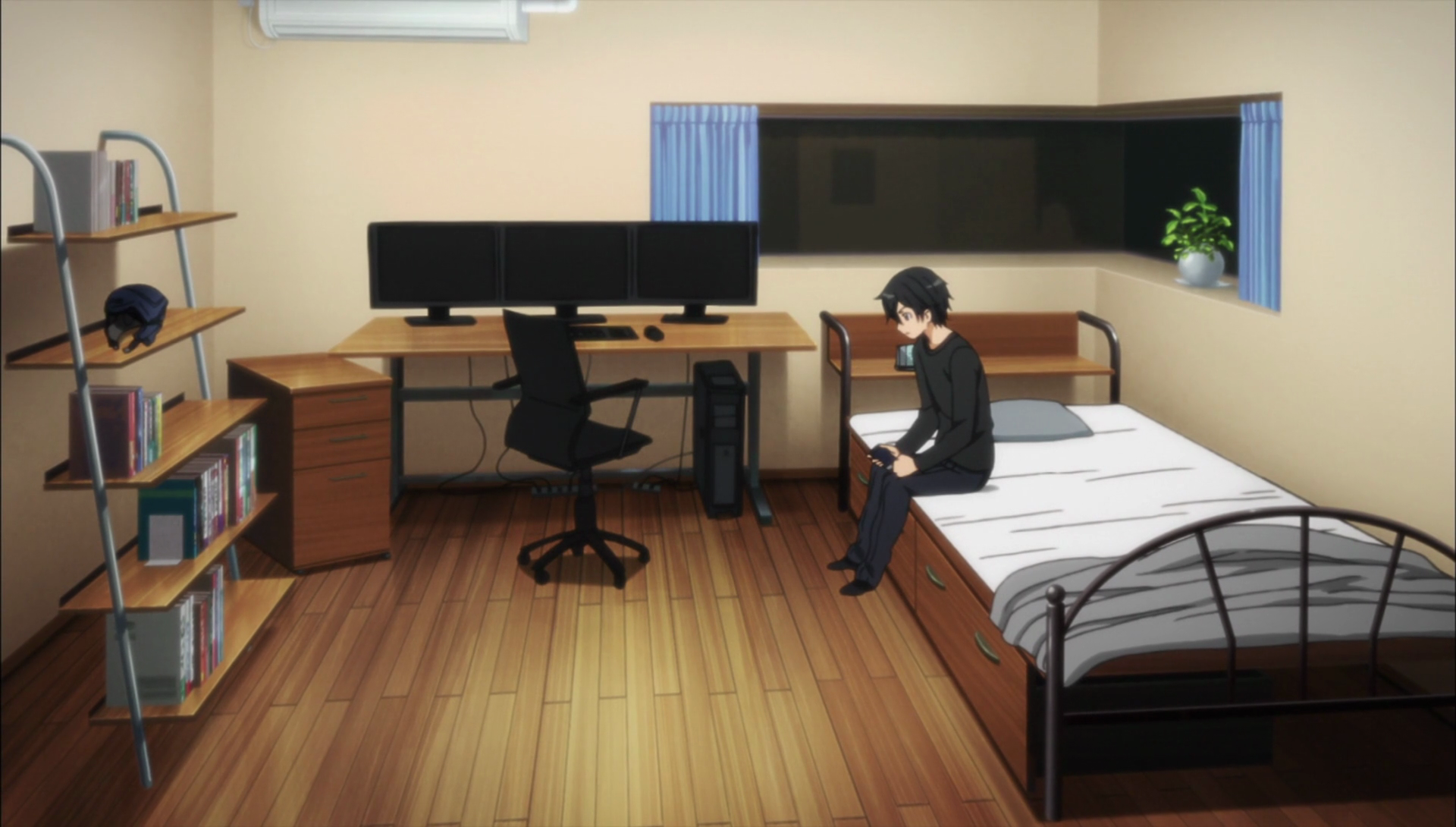 Image Kirigaya Residence Kazutos Roompng Sword Art Online Wiki Fandom Powered By Wikia