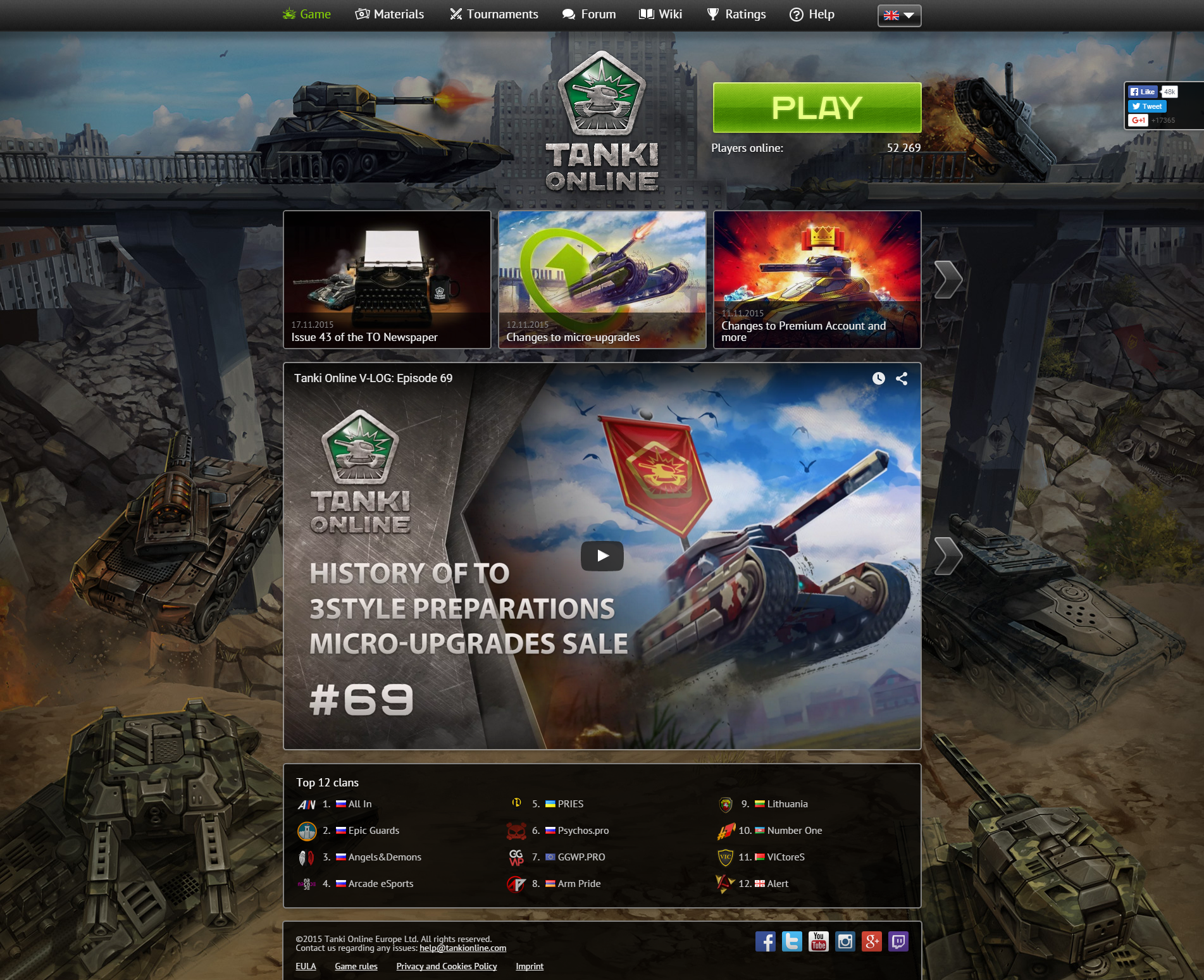 Tanki Online Home Page | Tankionline (english) Wiki | Fandom