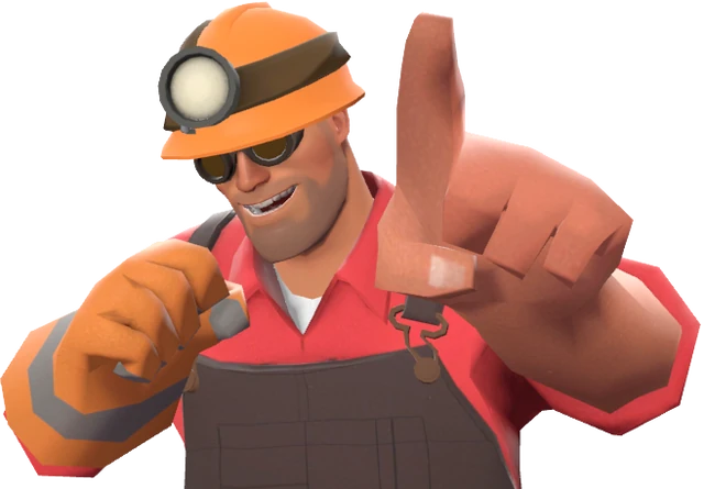 Image - Engineer with the Mining Light TF2.png | Team Fortress Wiki ...