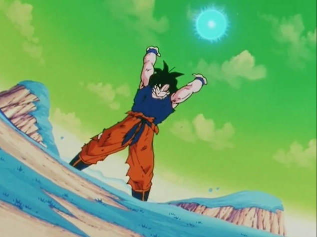 Image - Goku charging the Spirit Bomb.png | Team Four Star Wiki ...