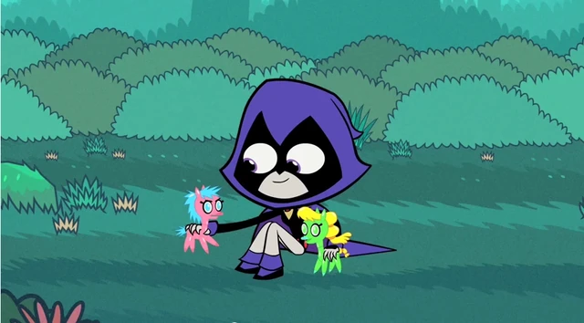 Image - Raven playing with her ponies.png | Teen Titans Go! Wiki ...