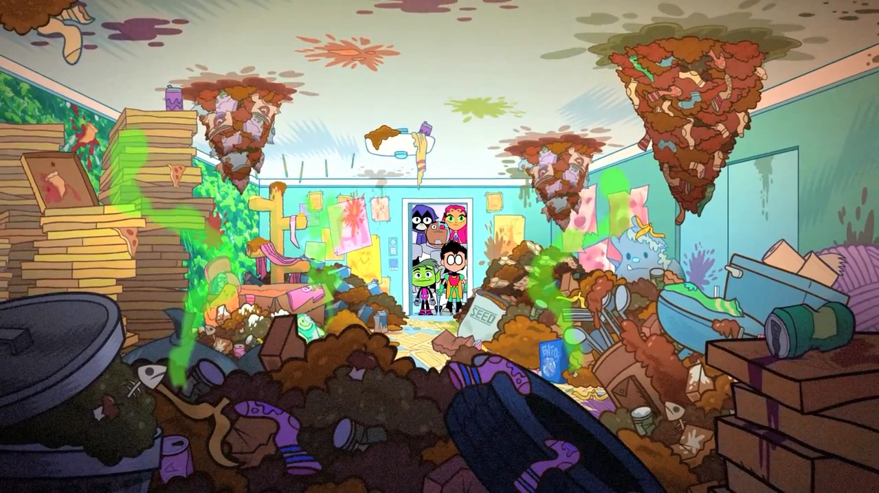 Image - Beast-Boys-Room-Hot-Garbage.png | Teen Titans Go! Wiki | FANDOM ...