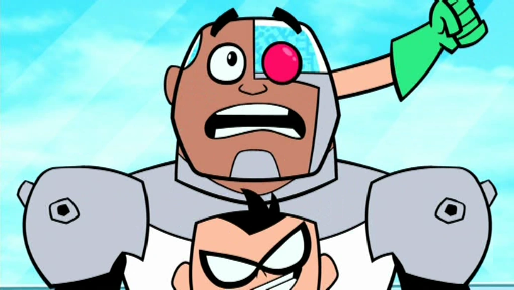 Image - Robin beats Cyborg up.png | Teen Titans Go! Wiki | FANDOM ...