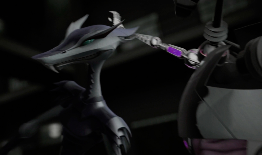 Image Serpent Karai Biting On Kraangdroid Teenage Mutant Ninja