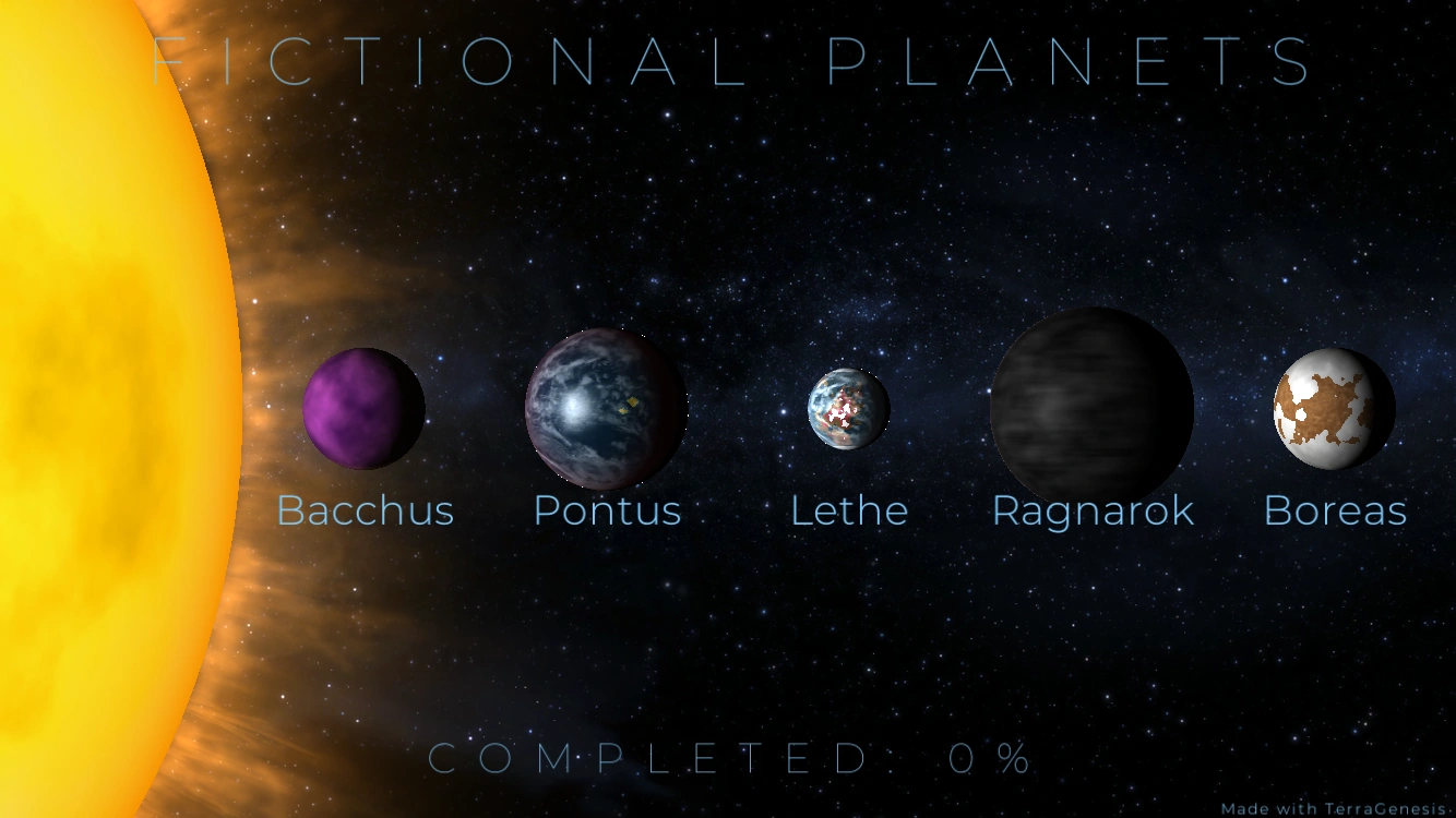 Fictional Planets | TerraGenesis Official Wiki | Fandom