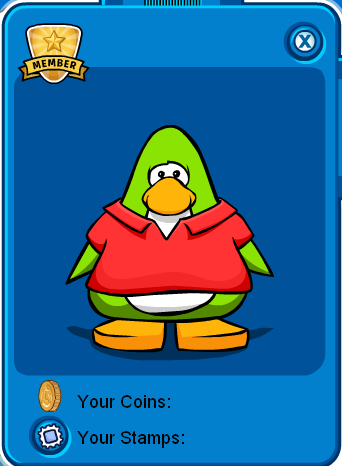 Red Shirt (ID 201) | The Club Penguin Picture Wiki | Fandom