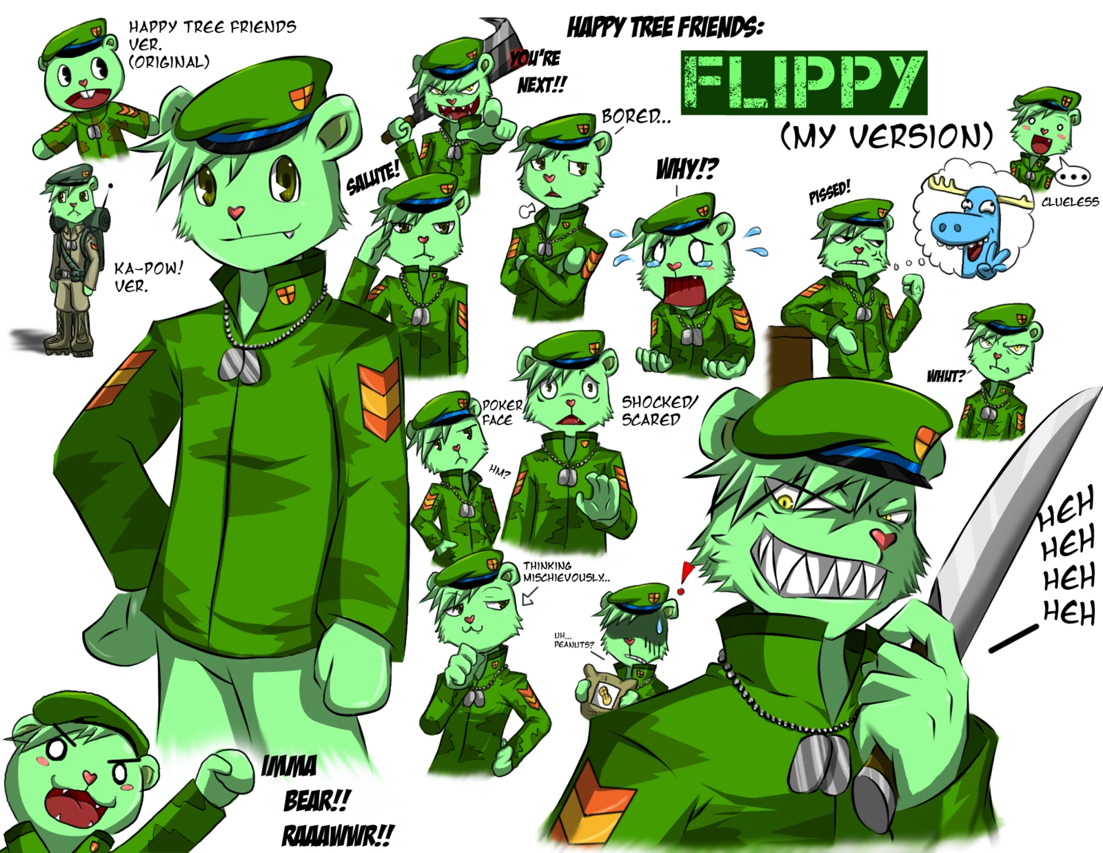 Flippy (Happy Tree Friends) | The Family Series Wiki | FANDOM powered ...