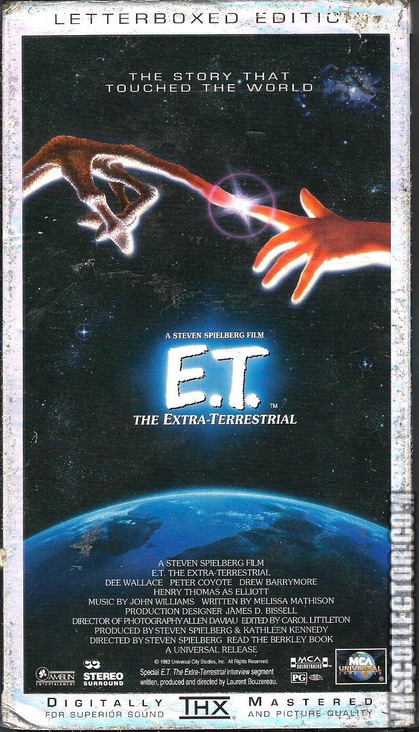 E.T. the Extra Terrestrial/Home media | The JH Movie Collection's ...