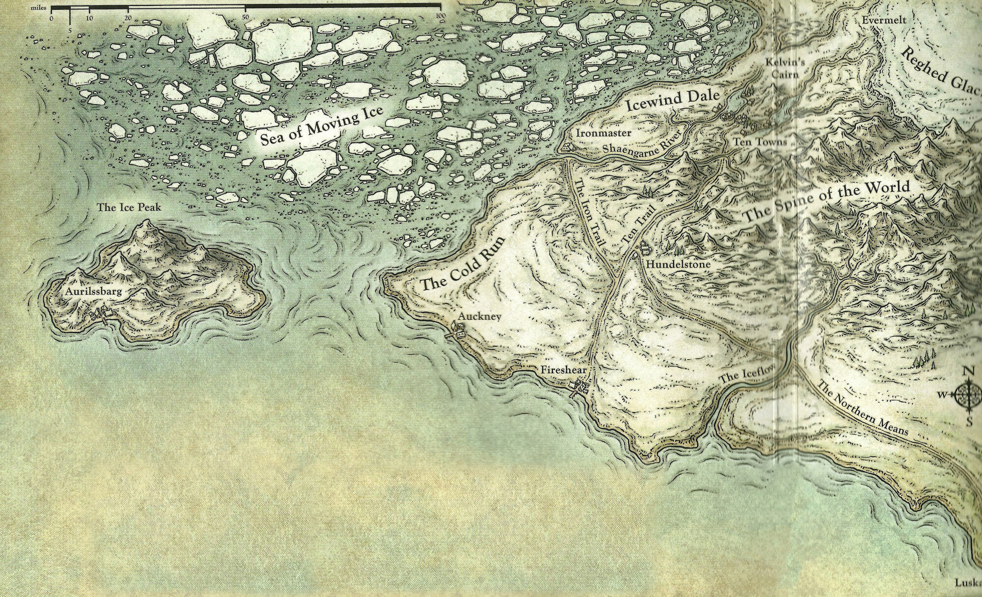 Image Icewind Dale Map The Legacy Of The Crystal Shard Wiki Fandom Powered By Wikia