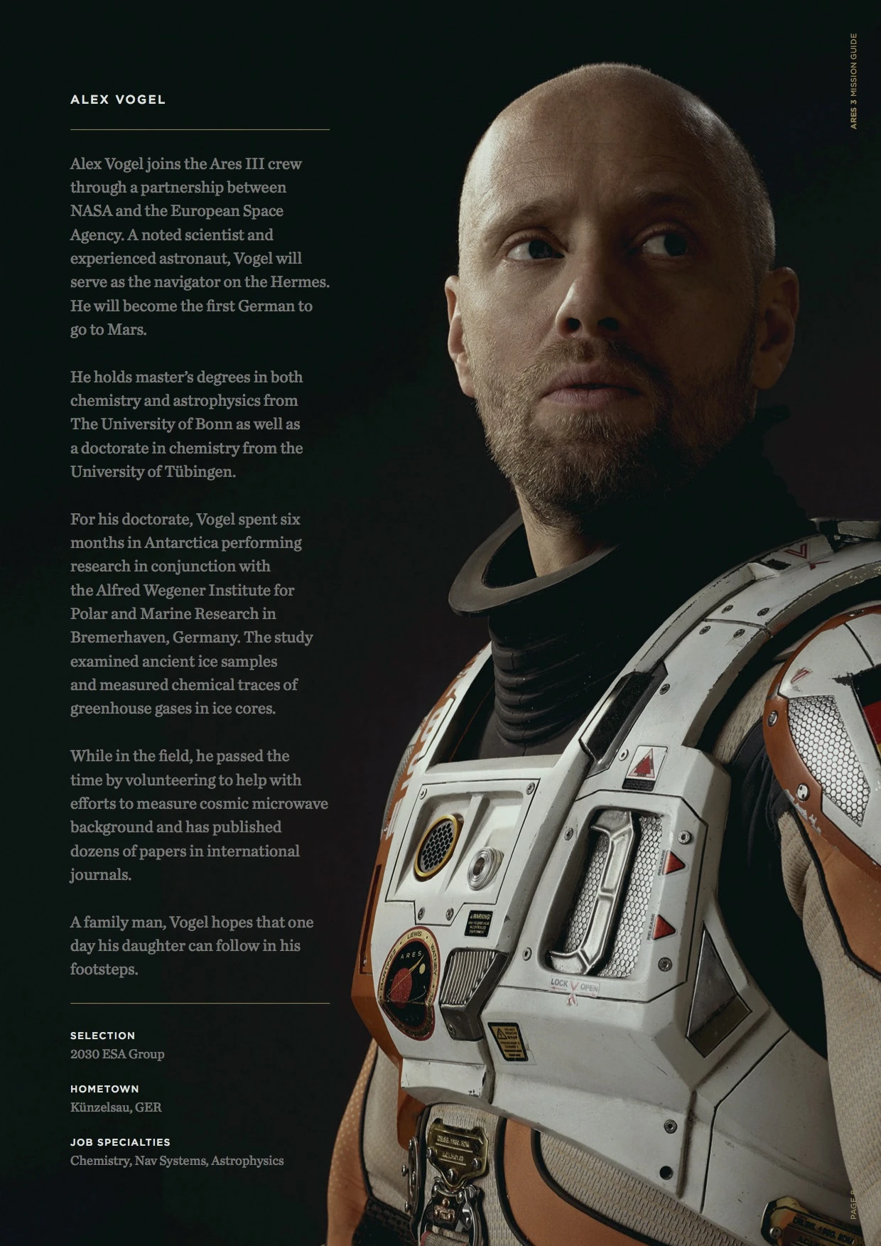 Alex Vogel | The Martian Wikia | Fandom