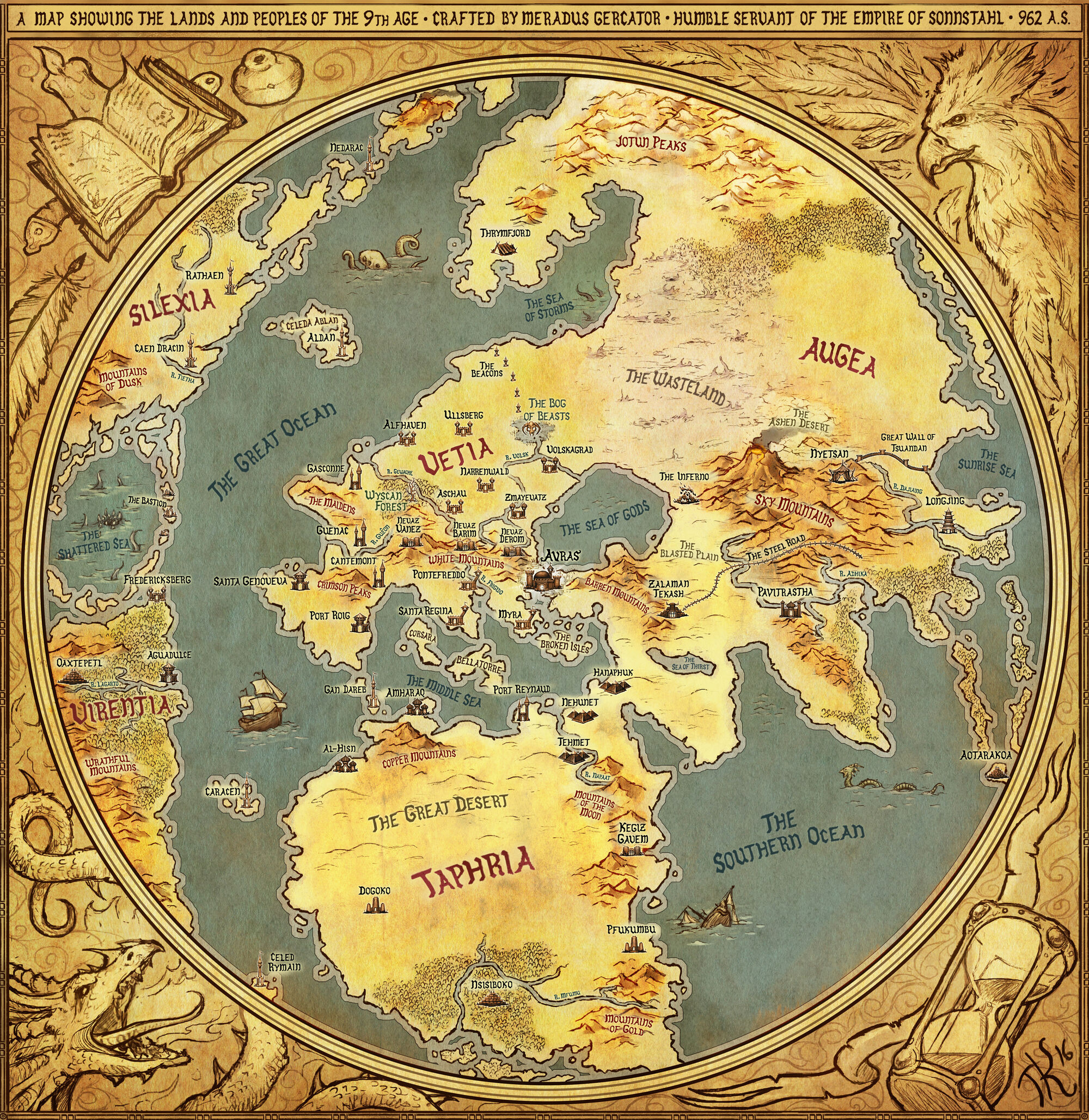 Map Of The Lands And People Of The 9th Age The 9th Wiki FANDOM Map Of The Lands And People Of The 9th Age The 9th Wiki FANDOM
