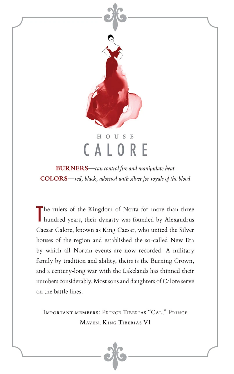 House Calore | Red Queen Wiki | Fandom