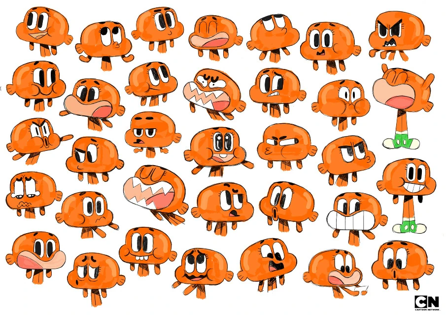Image - Darwin model sheet 905.jpg | The Amazing World of Gumball Wiki ...