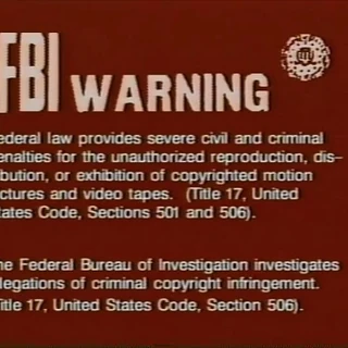 GoodTimes Home Entertainment Warning Screens | The FBI Warning Screens ...