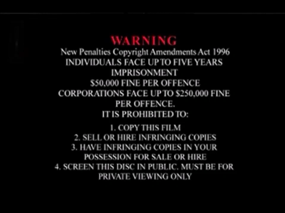 ABC DVD Warning Screen | The FBI Warning Screens Wiki | Fandom