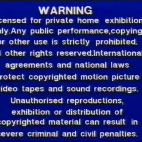 Entertainment in Video (UK) Warning Screen | The FBI Warning Screens ...