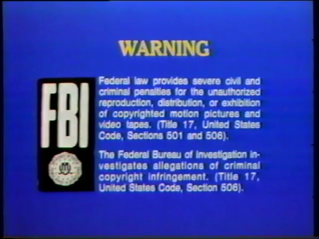 Image - BVWD FBI Warning Screen 1a.png | The FBI Warning Screens Wiki ...