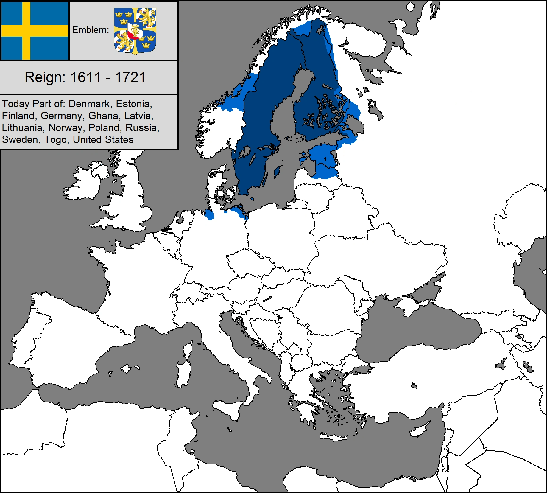 Swedish Empire Map