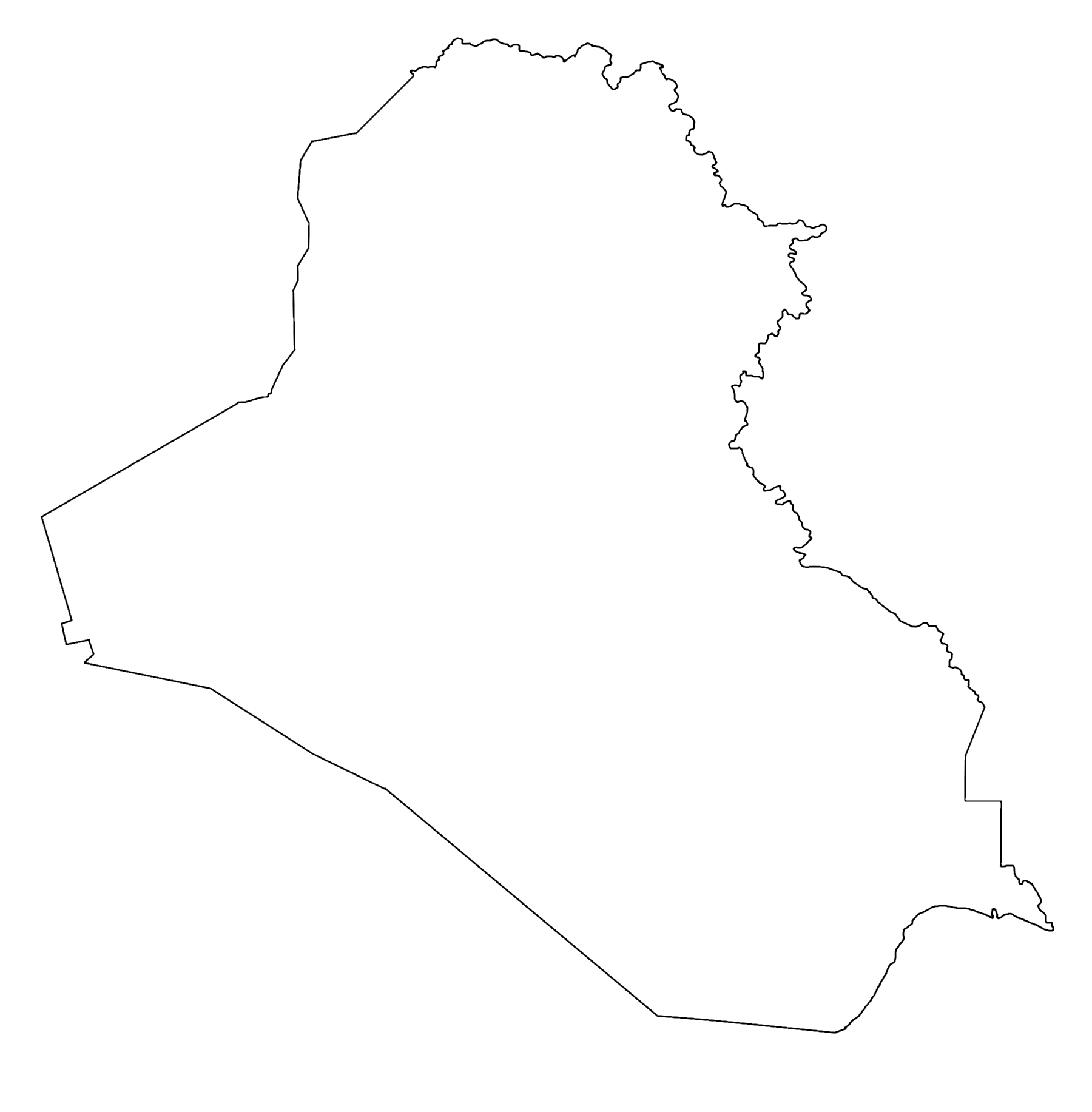 Image - Blank Map of Iraq.png | TheFutureOfEuropes Wiki | FANDOM ...