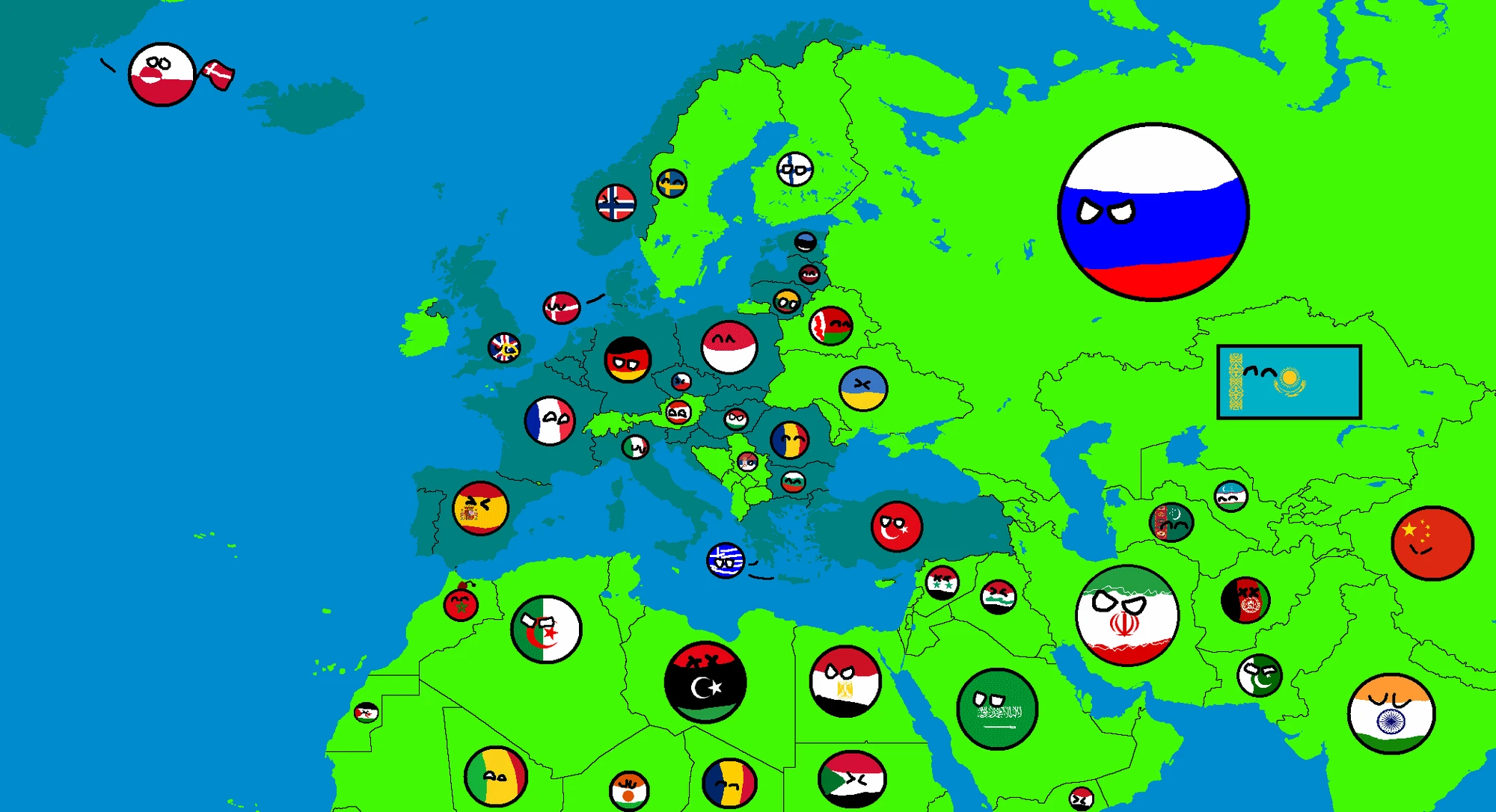 Image - Goktug Mapper's Countryball Map.png | TheFutureOfEuropes Wiki ...
