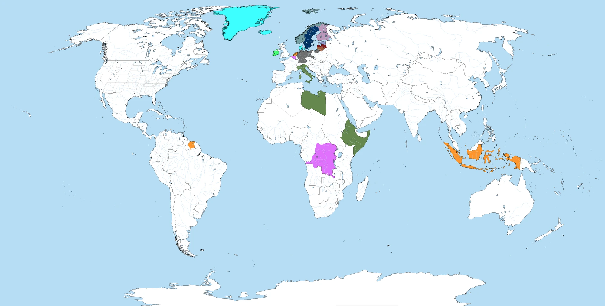 1936 europe map blank