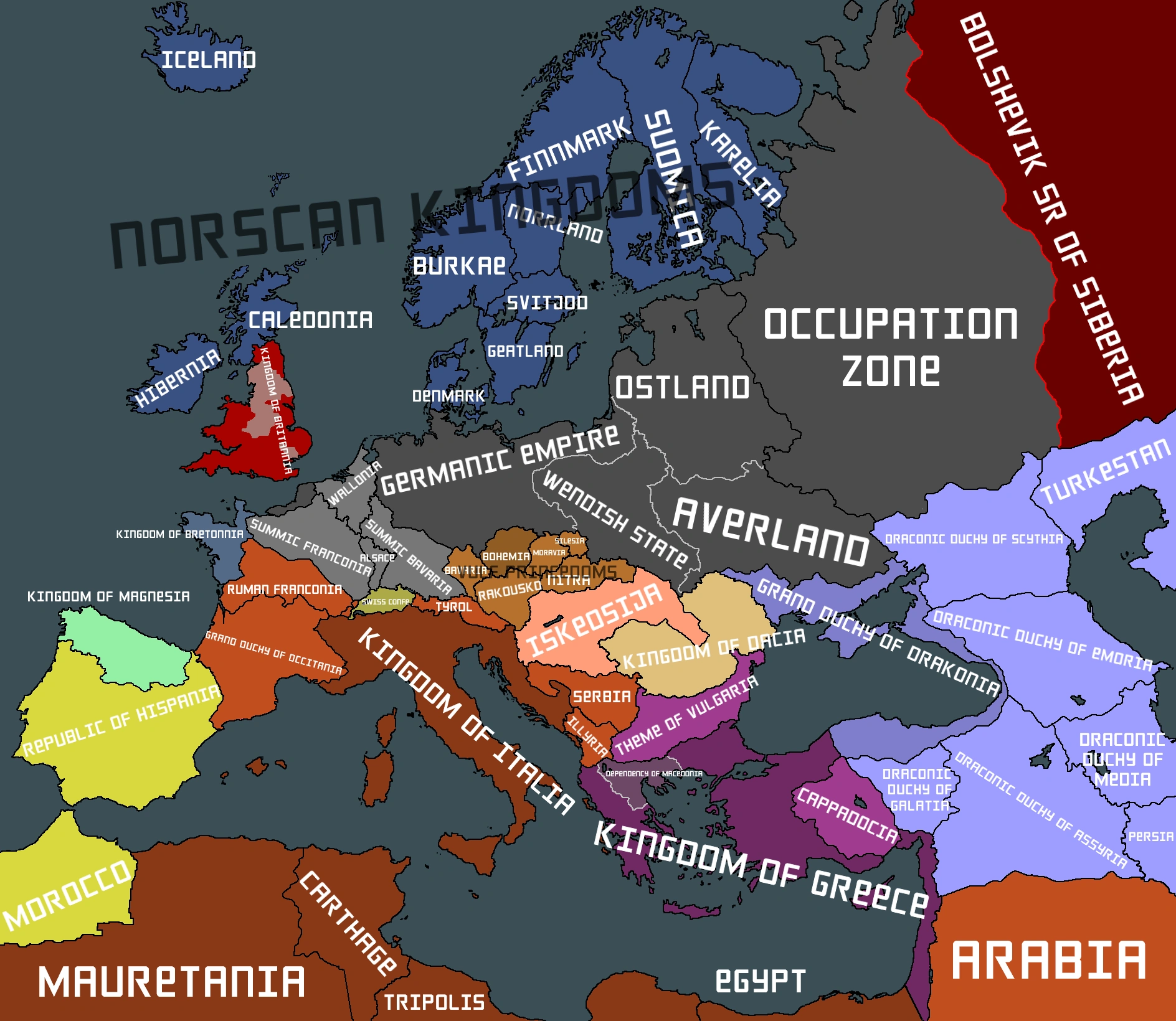 Image - Fake map of europe after ww2.png | TheFutureOfEuropes Wiki ...