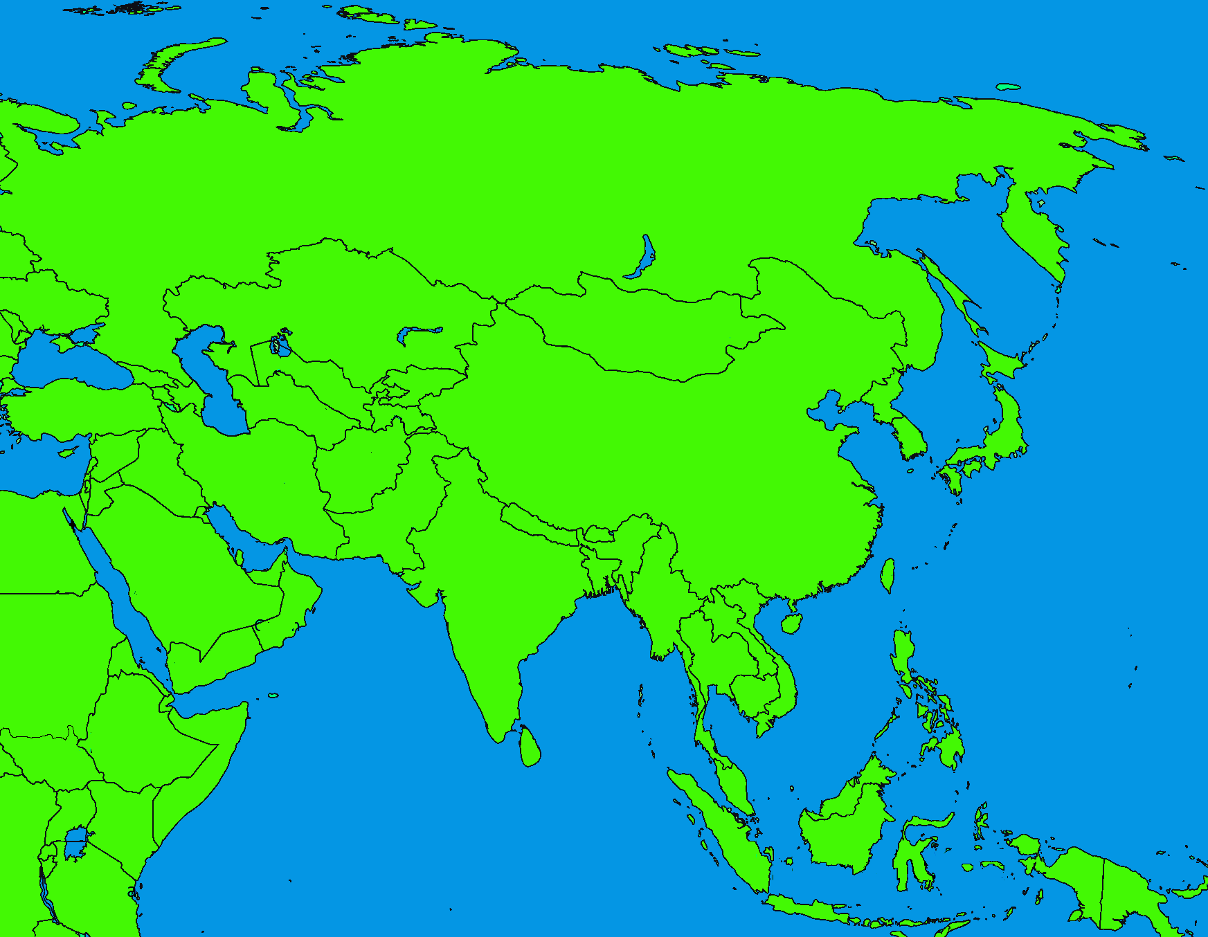 Image - Large green map of asia.png | TheFutureOfEuropes Wiki | FANDOM ...