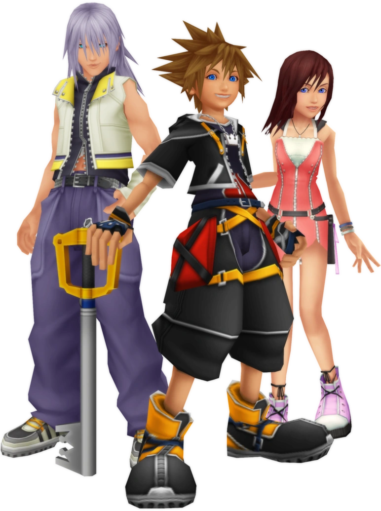 Image - Sora, Riku, and Kairi.png | The Kingdom Hearts Canon-Fanon Wiki ...
