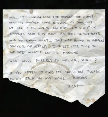 Boat Note | The Last of Us Wiki | Fandom