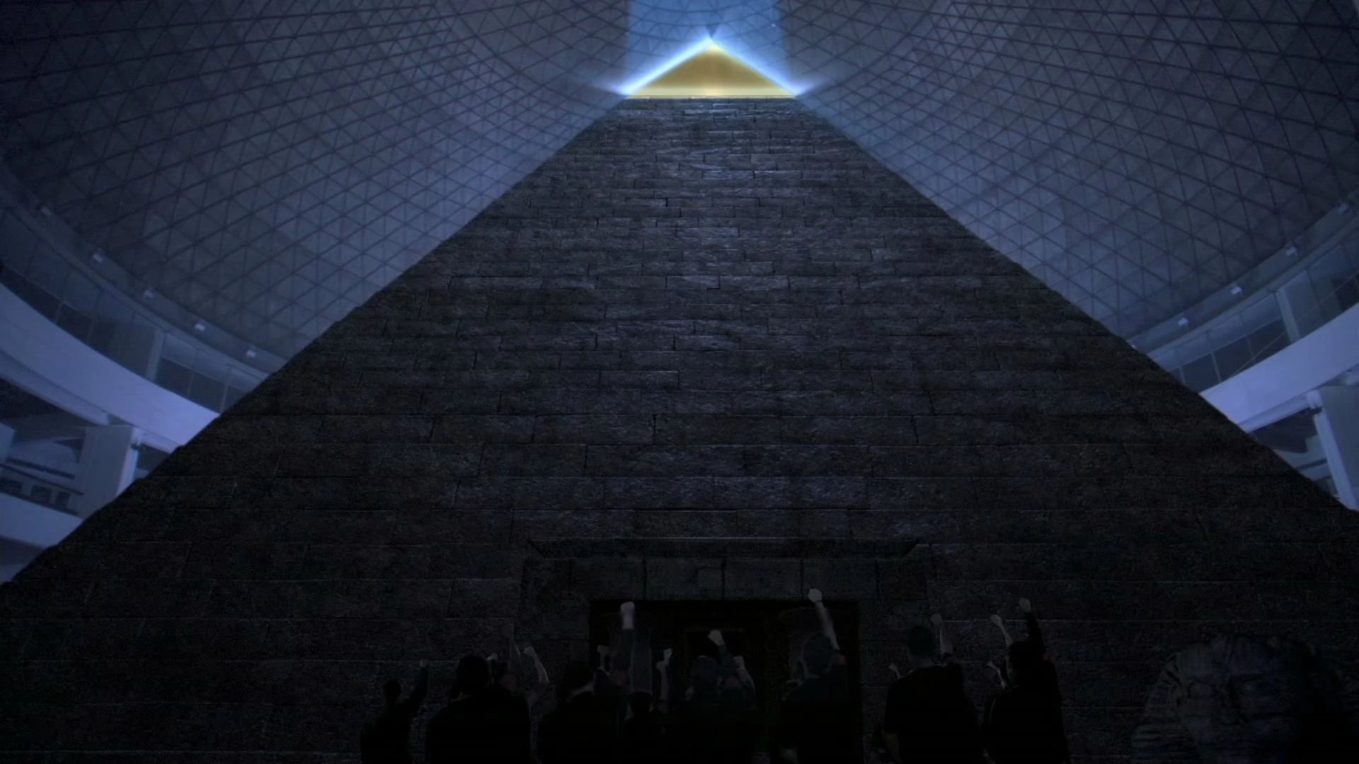 Image - Moonlight hitting the capstone of the great pyramid replica.jpg ...