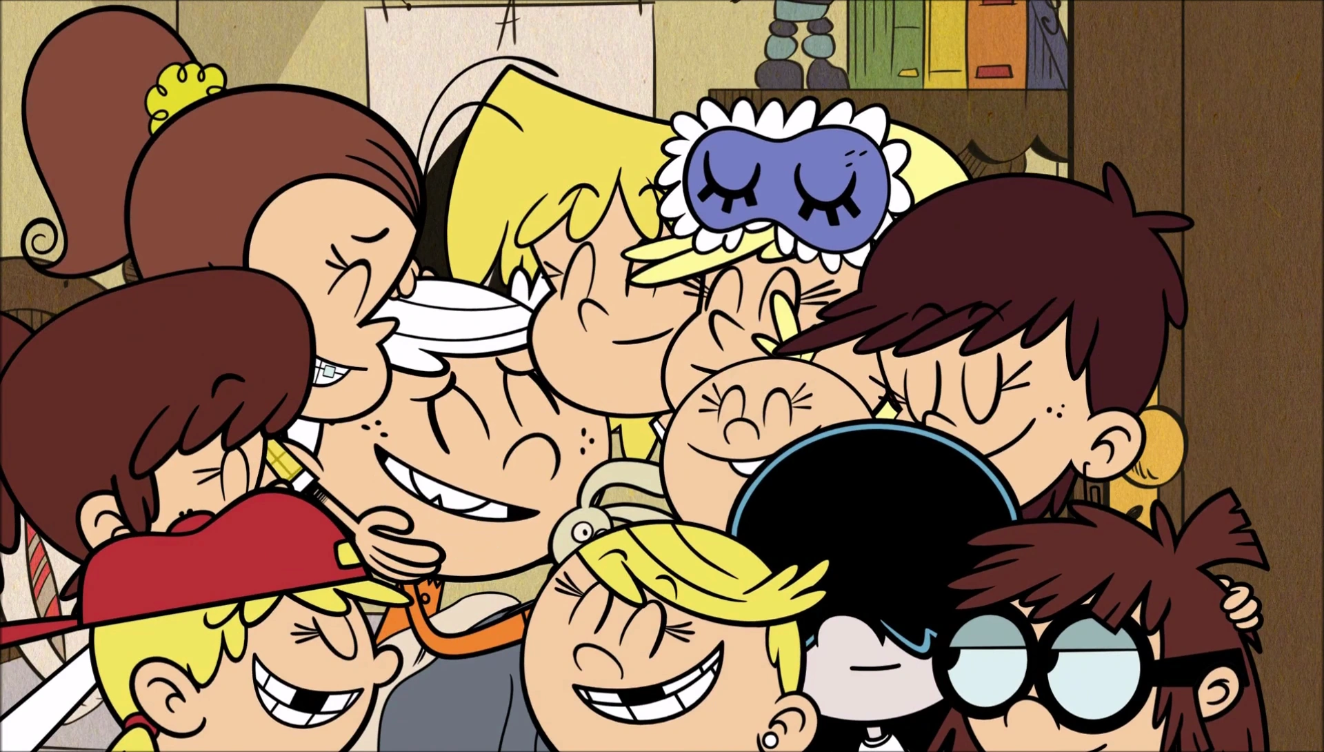 Image - S1E23A Sisters hug Lincoln.png | The Loud House Encyclopedia | FANDOM powered by Wikia