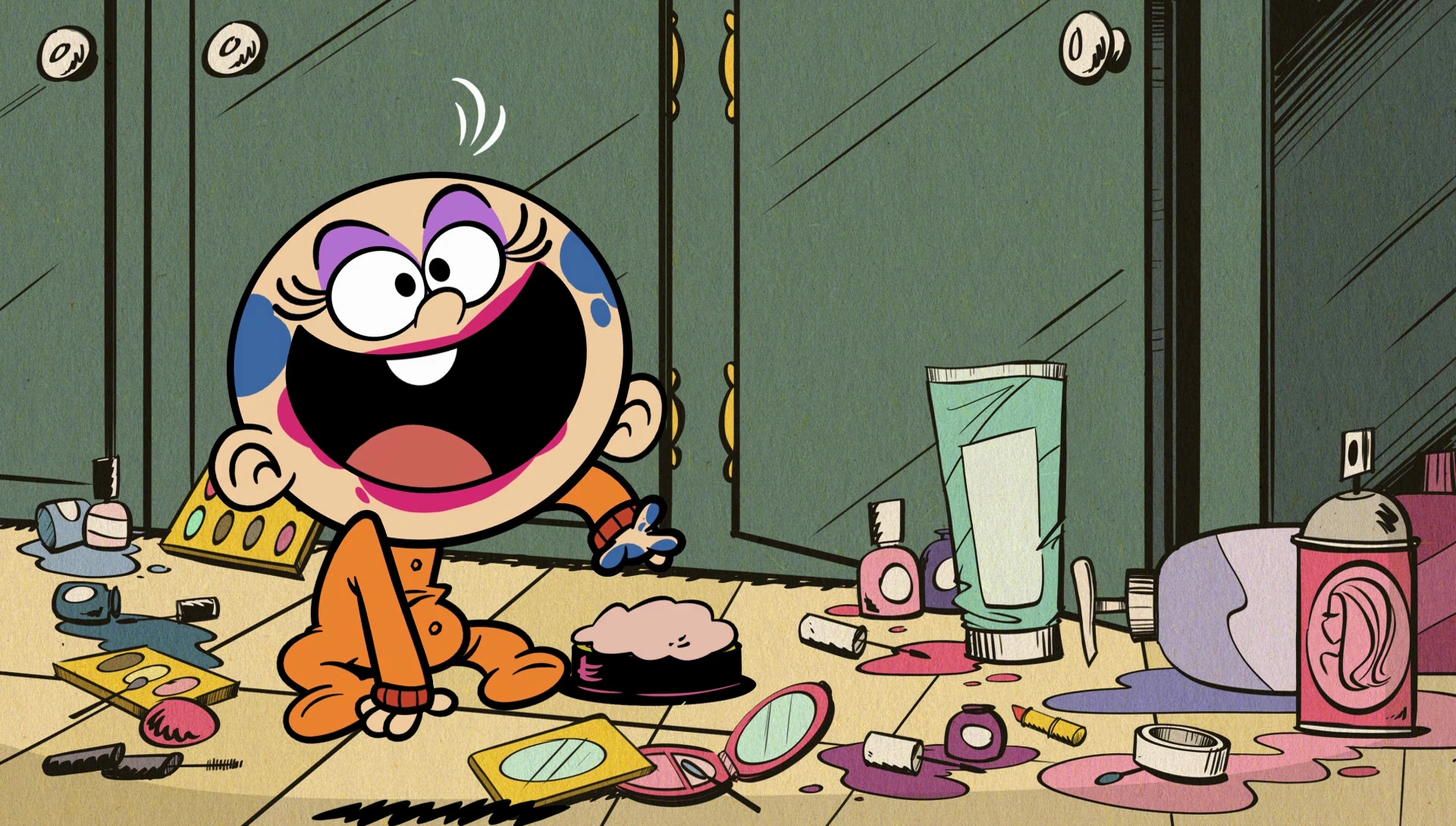 Image - S2E07B Baby Lincoln with mom's cosmetics.png | The Loud House ...