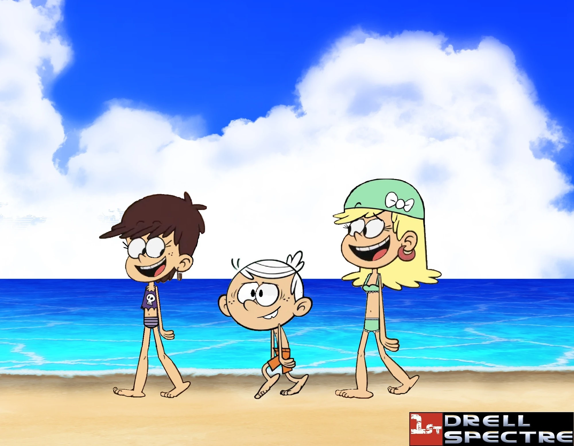Image - Beach Blanket Lincoln Leni Luna.jpg | The Loud House Encyclopedia | FANDOM powered by Wikia