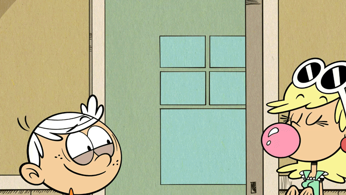 Image S1e05a Leni Blowing Gum And Trips The Loud House