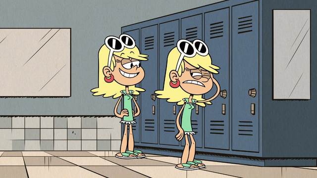 Image S3e05b Leni With Her Stunt Doublepng The Loud House Encyclopedia Fandom Powered By