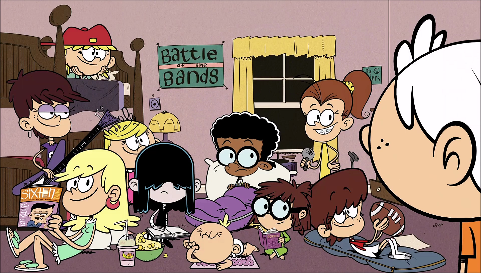 Image S1e09a Everyone But Lori In Luna And Luans Roompng The Loud