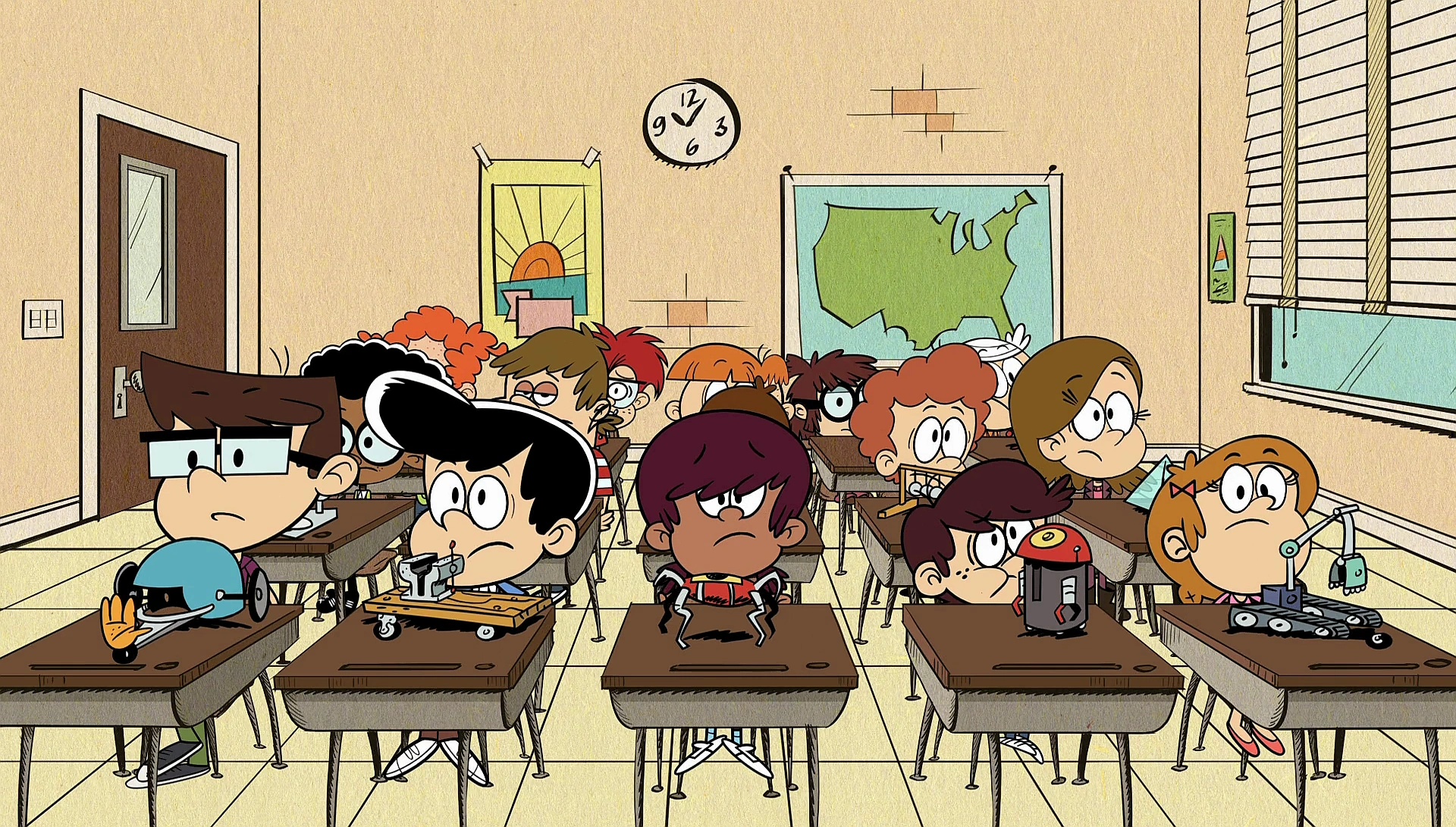 Image - S2E05A Class with robotics projects.png | The Loud House ...
